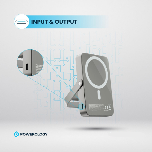 Powerology 10000mAh MagSafe Power Glass Surface Power Bank - GQ Mobiles